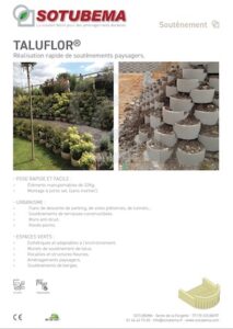Soutènement paysager TALUFLOR® - SOTUBEMA